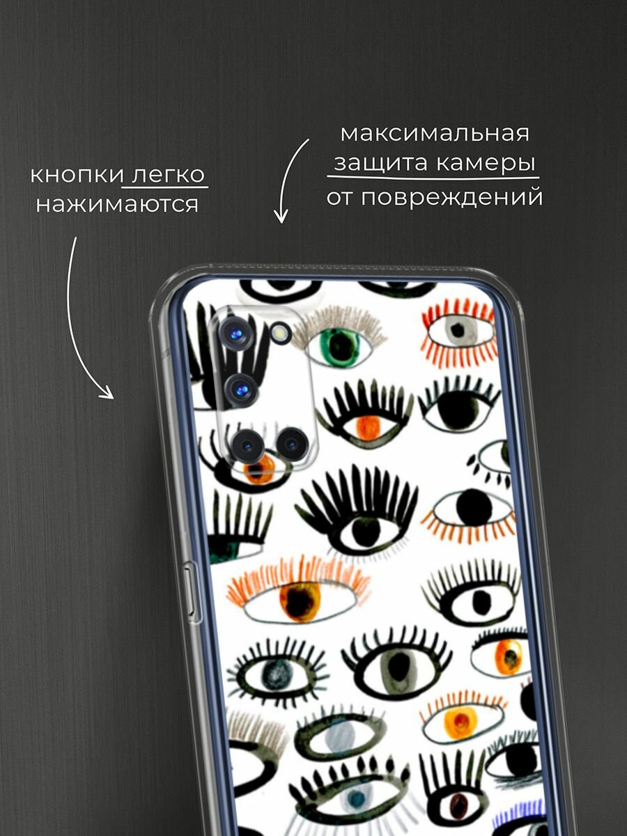 Чехол на Oppo A52/A72 / Оппо A52/A72 с принтом "Глаза акварель" — фото 1