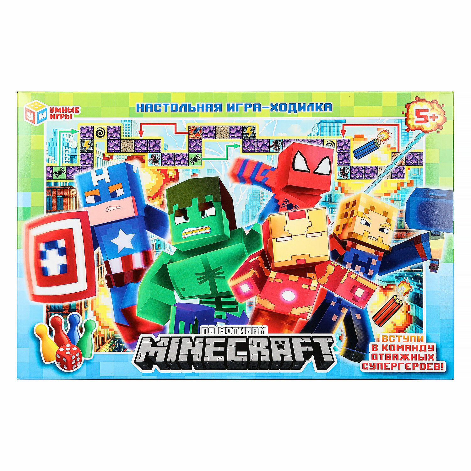 Настольная игра Умные игры По мотивам Майнкрафт
