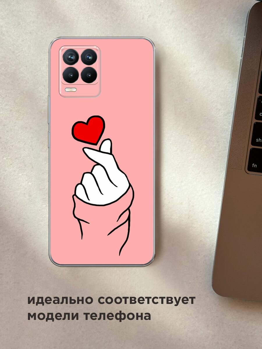 Чехол на Realme 8/8 Pro / Реалми 8/8 Про с принтом "Милое сердечко" — фото 1