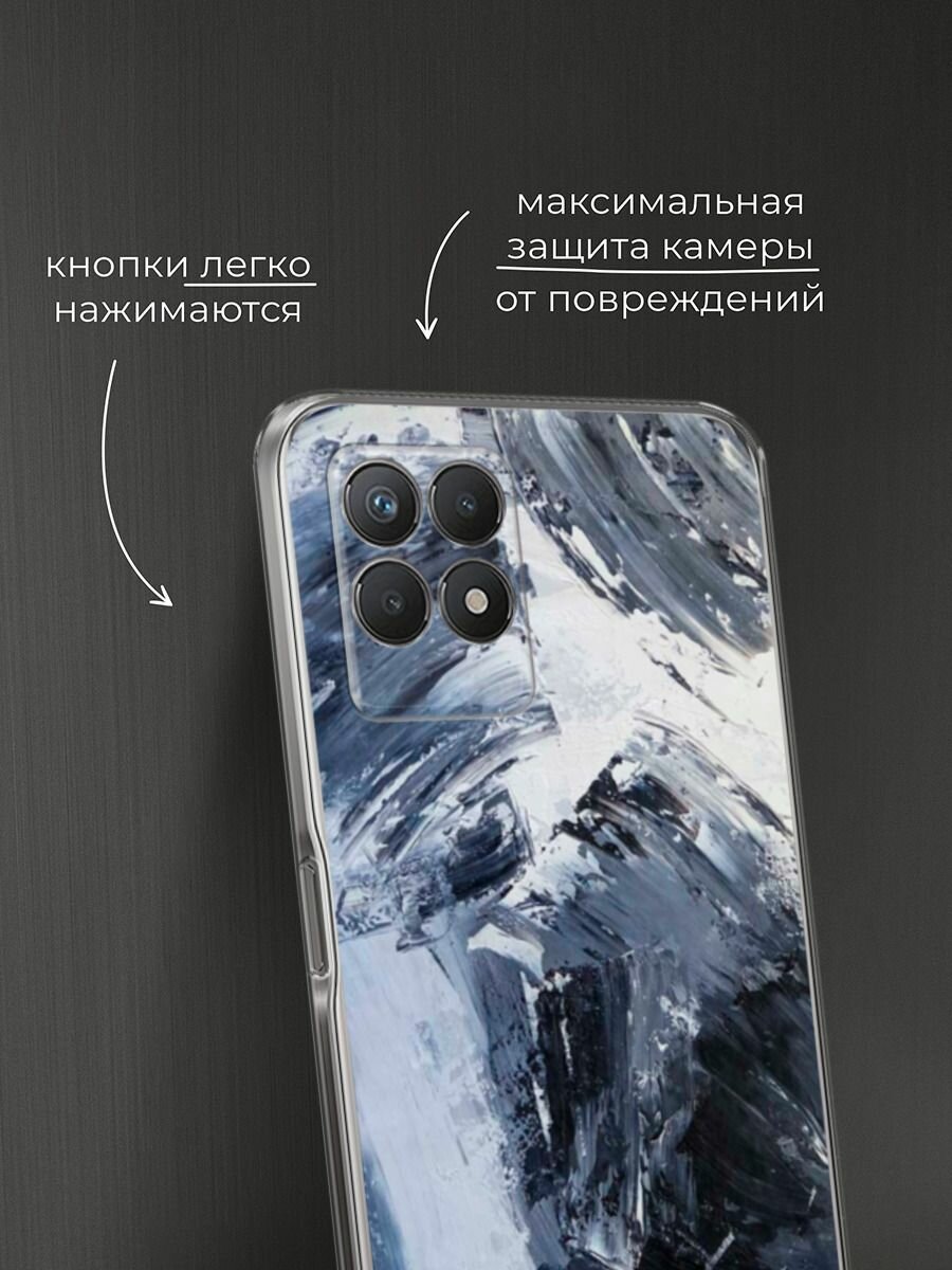 Чехол на Realme 8i / Реалми 8i с принтом "Абстракция живопись" — фото 1