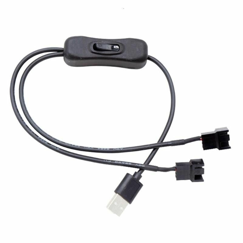 USB адаптер для 4-контактного вентилятора ПК, кабель 12В, изоляция из ПВХ, - обычная модель с 4 контактами