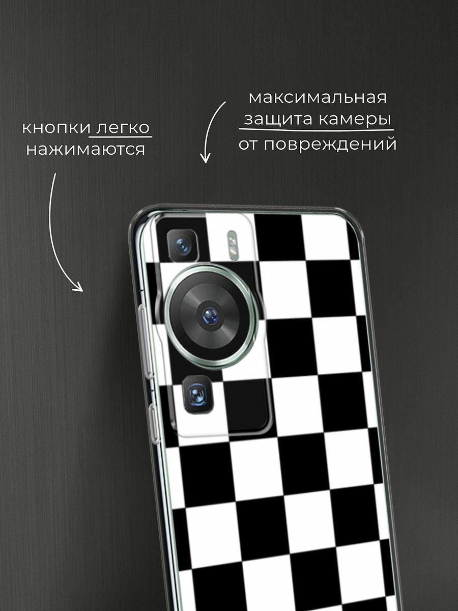 Чехол на Huawei P60/P60 Pro / Хуавей P60/P60 Про с принтом "Шахматная доска" — фото 1