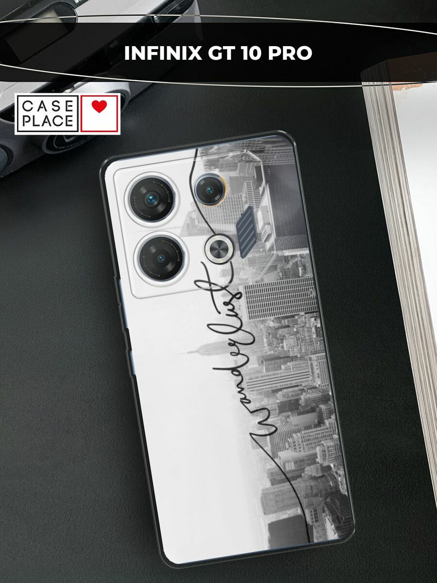 Чехол на Infinix GT 10 Pro / Инфиникс GT 10 Про с принтом "Черно город"