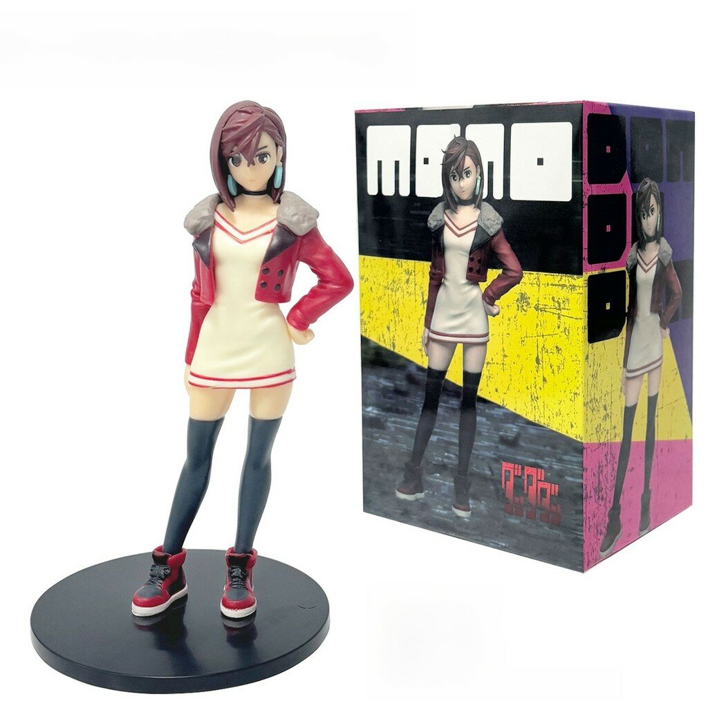 Ayase momo pvc anime character model with sitting pose for home office and car use peach a box