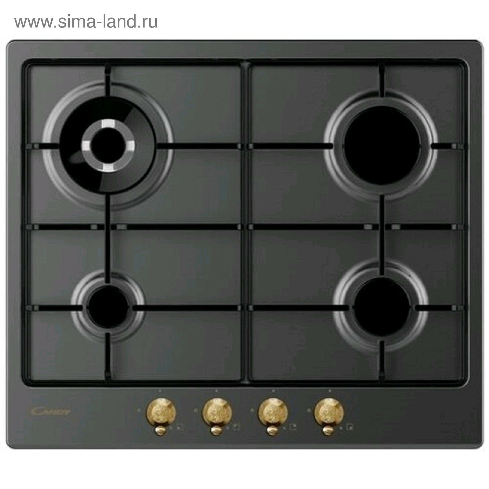 Газовая варочная панель Candy CHW6BR4WGTGH, 4 конфорки, серого цвета