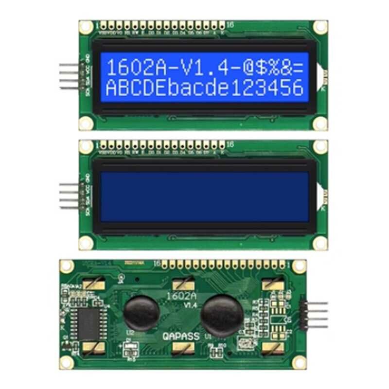Модуль Дисплея LCD 1602 IIC/I2C С Синим Экраном 1602A Тип опции доставки:1602AV1.4синийэкран