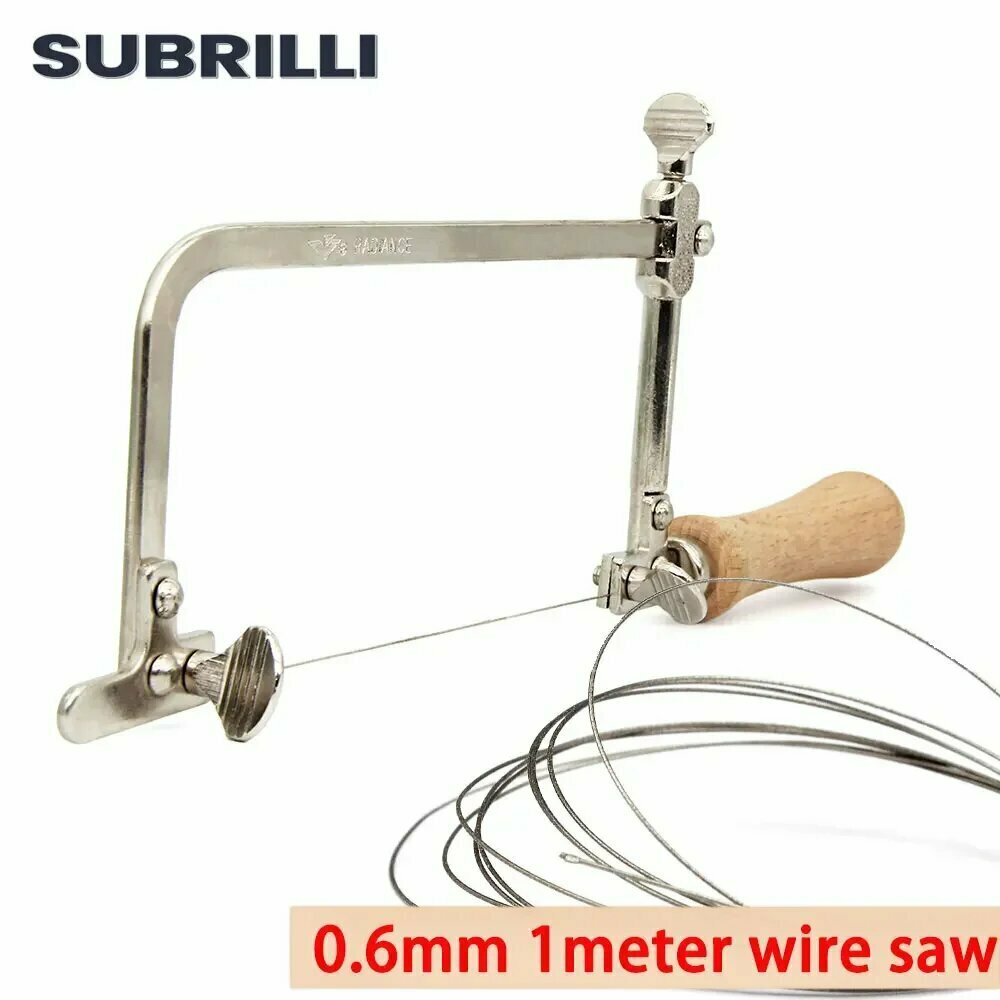 SUBRILLI алмазная проволочная пила для камня, Hand saw 0 6mm 1m