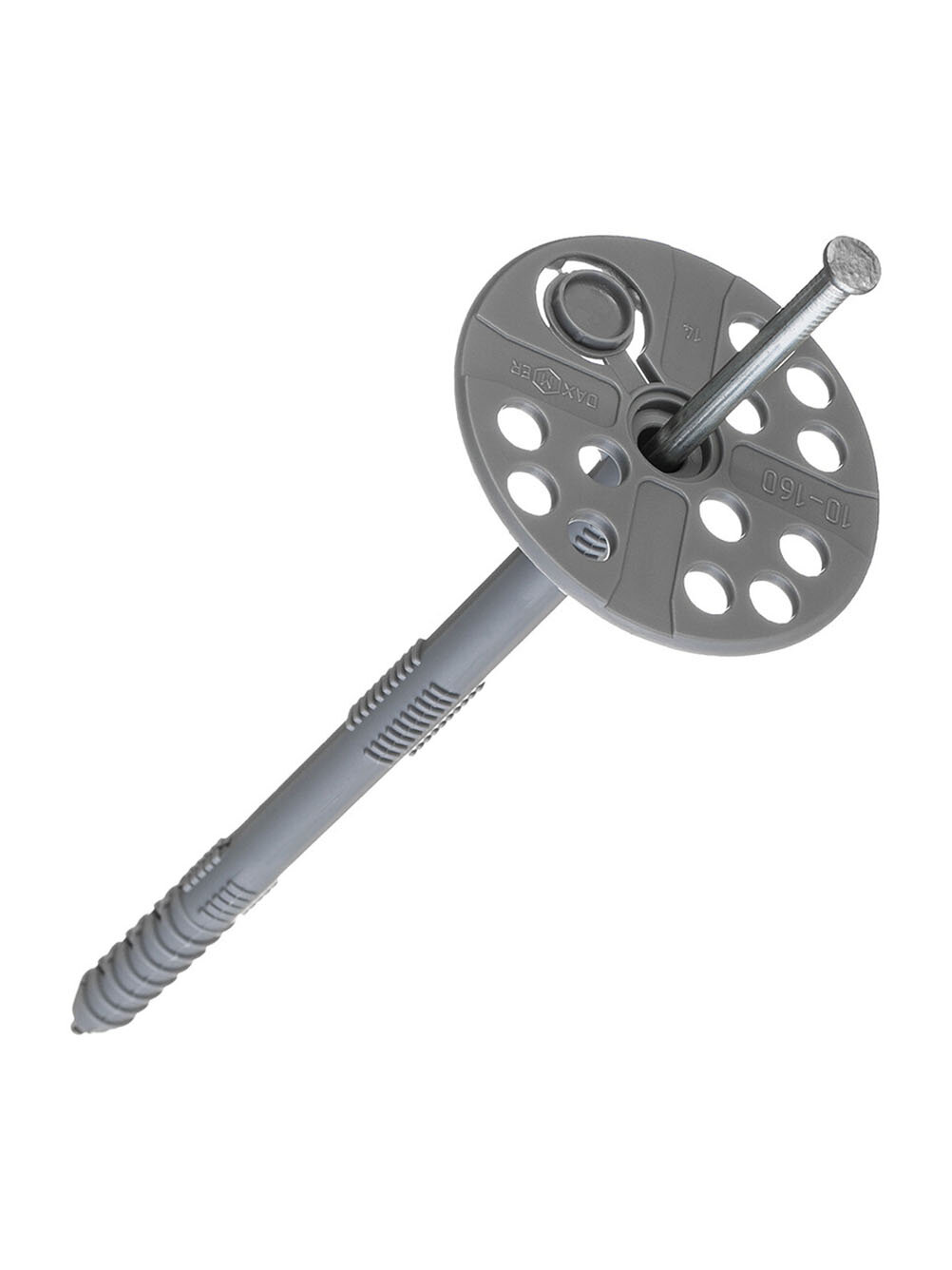 Дюбель для теплоизоляции 10х160 мм металлический гвоздь (250 шт.)