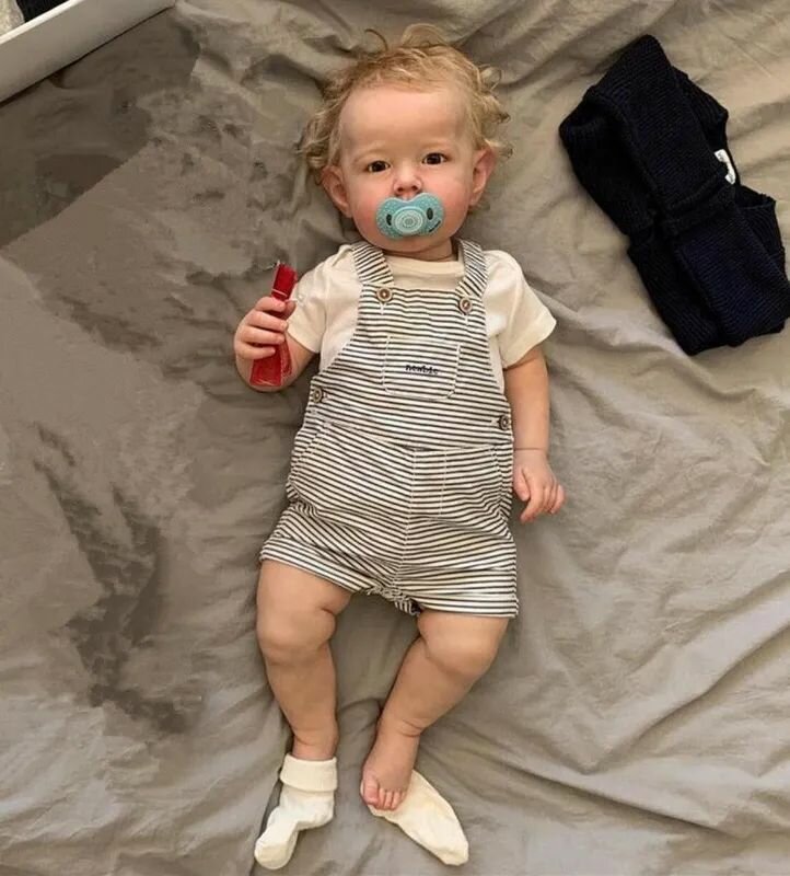 Кукла реборн 70 см Мягкая силиконовая 3D роспись кожи рук