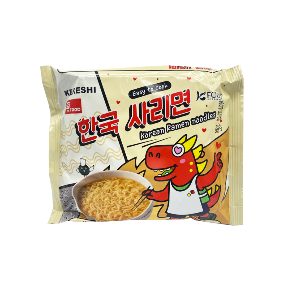 Лапша быстрого приготовления KEKESHI Korean Ramen Plain noodles 100 г, Южная Корея