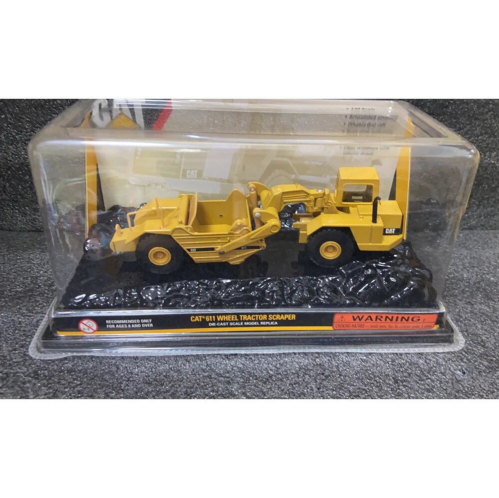 Колесный трактор Carter 1/64 Cat 611 металлический