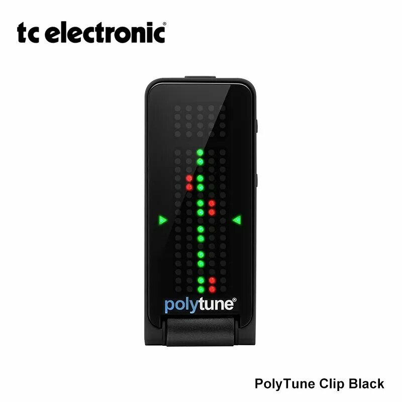 TC Electronic PolyTune Clip Black Мини-акустическая гитара, электрогитара, бас, тюнинг, педаль, эффектор настройки