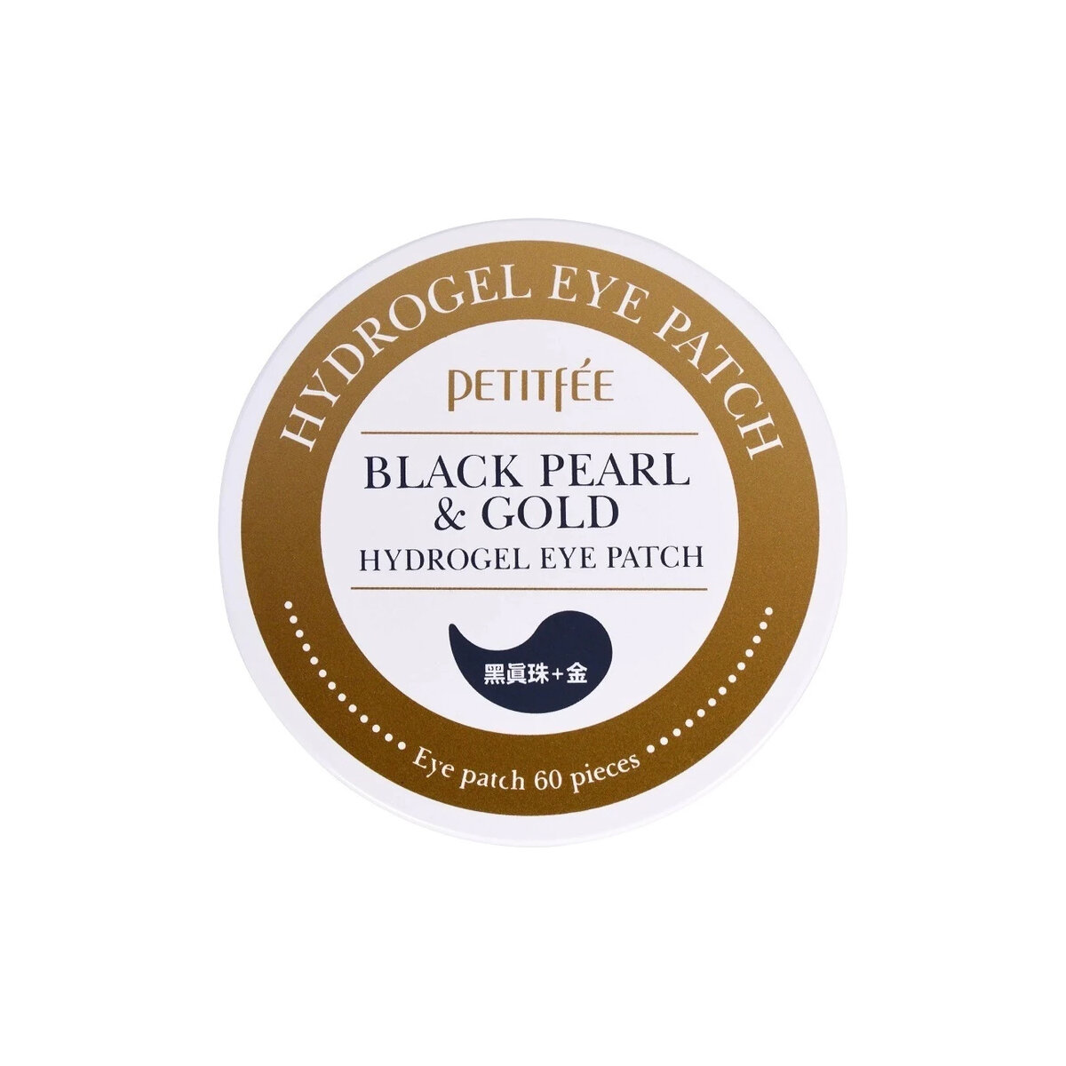 Гидрогелевые патчи для области вокруг глаз Petitfee Black Pearl & Gold Hydrogel Eye Patch 60 шт