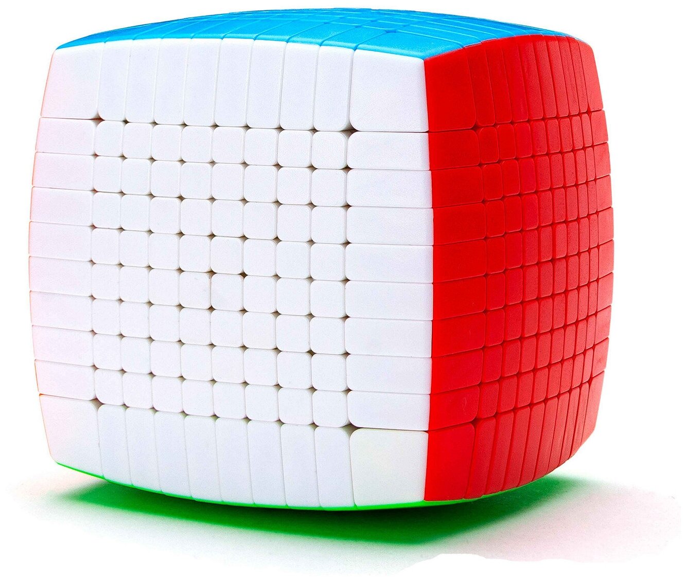 Кубик Рубика ShengShou 10x10 Pillowed, цветной пластик, без наклеек
