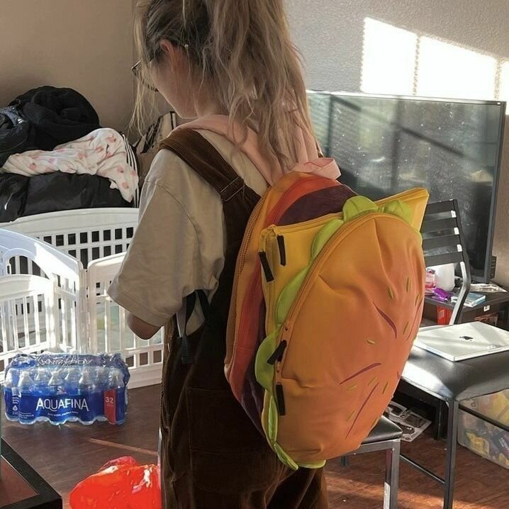 Рюкзакитворческий Чизбургер Гамбургер Бургер Рюкзак