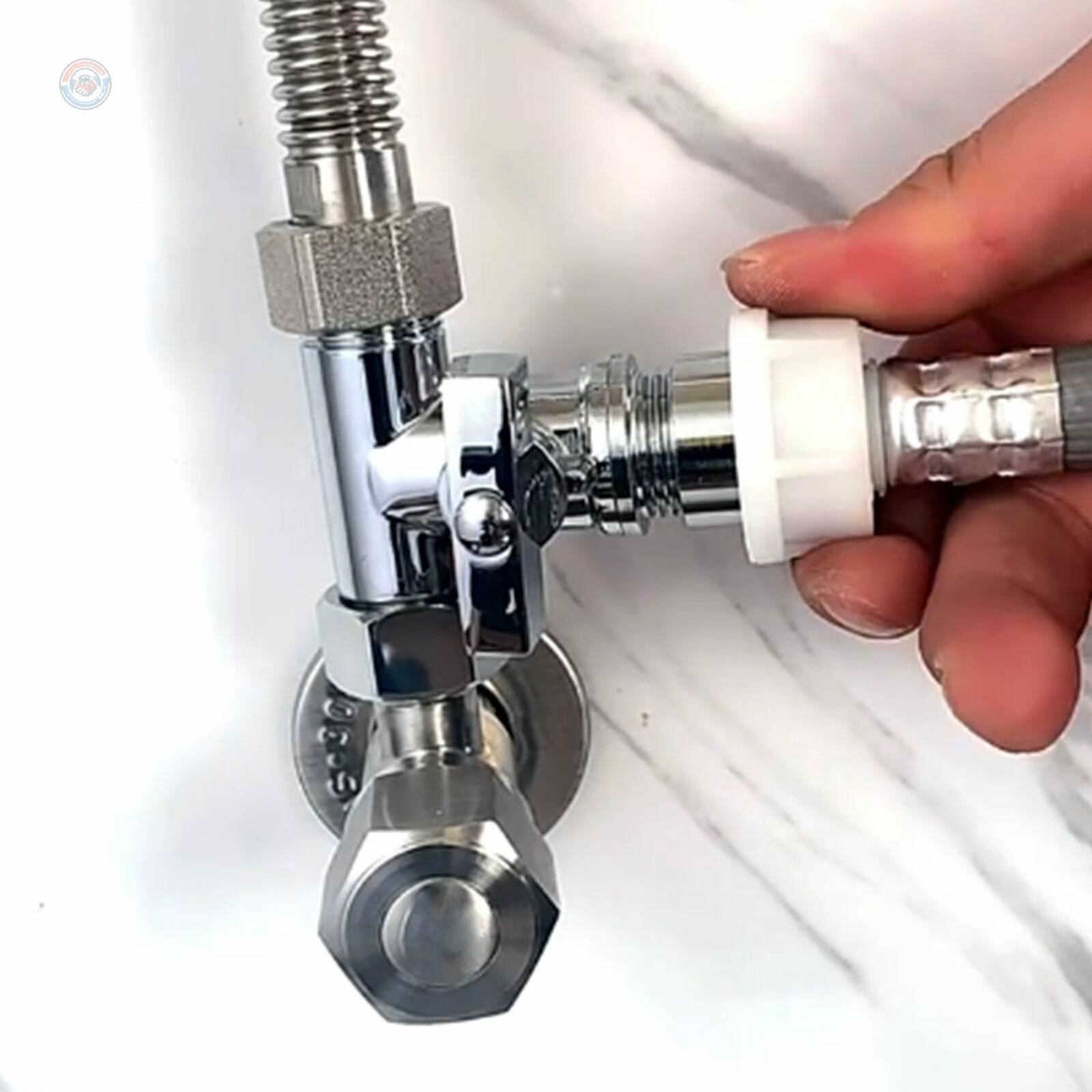 Трехходовой кран для подключения посудомойки и водонагревателя, угловой запорный клапан с регулировкой потока, нержавеющая сталь, универсальный тройник для кухни и ванной