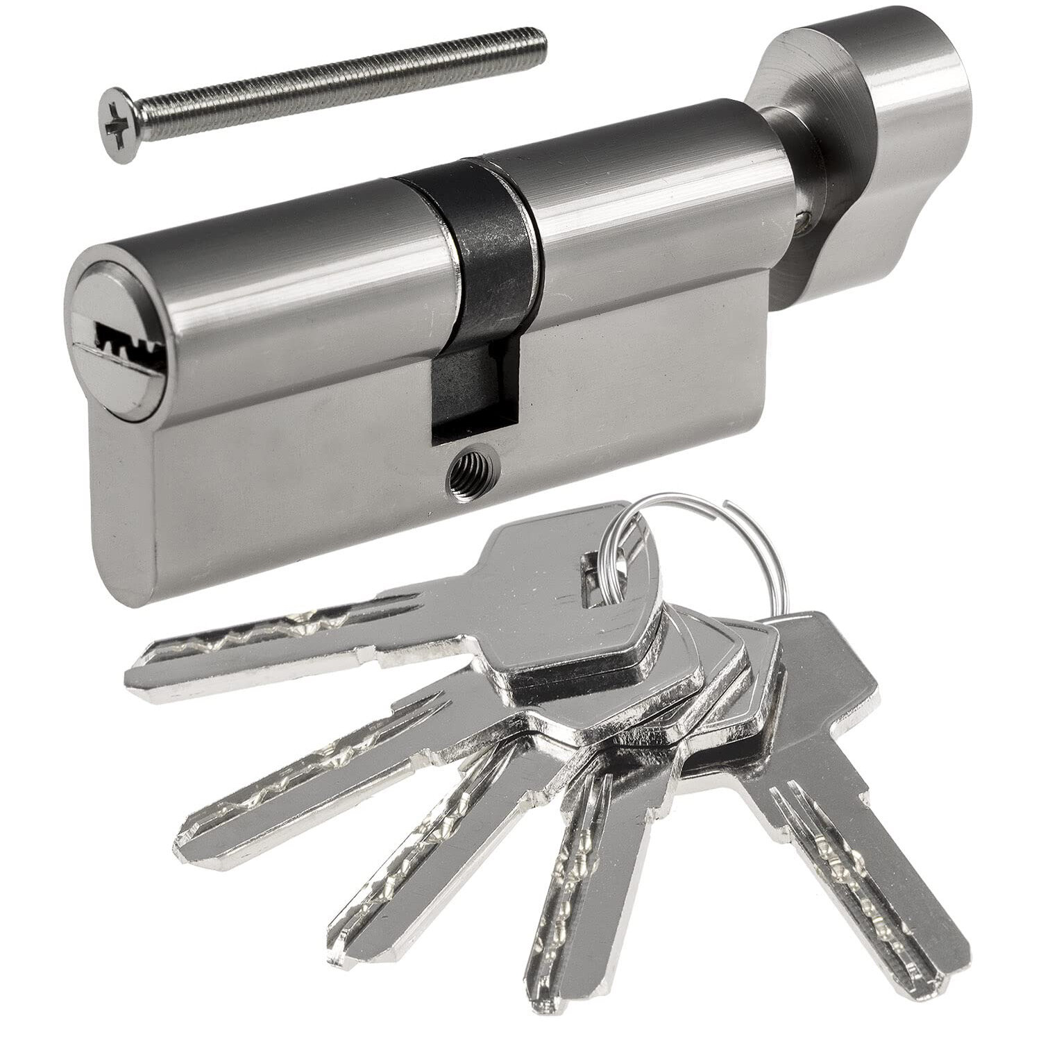 SX004 Цилиндр замка на дверь антивандальный европейский стандарт люверсовых отверстий 70MM/80MM/90MM одинарный открывающийся ручку/двойной открывающийся ключ