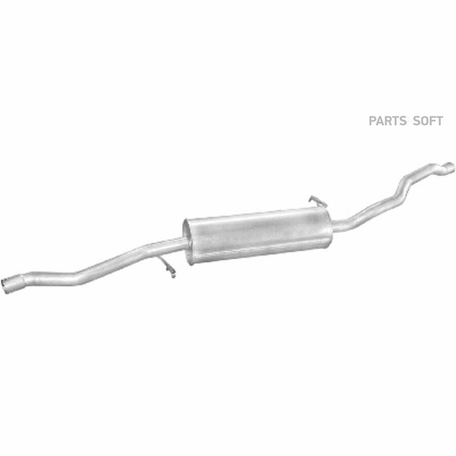 Глушитель сред. часть VW Sharan 1,9 TDi 95-06 (Польша) от официального дистрибьютора, EDEX, артикул 08220