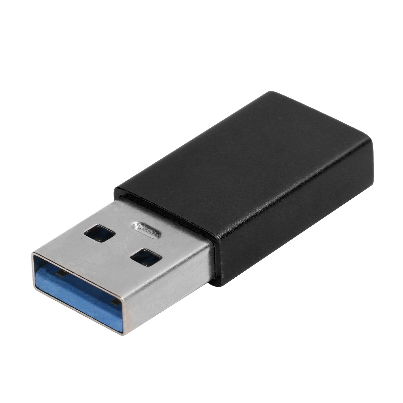 Адаптер TypeC-конвертер мама на USB3.0 папа USB-адаптер для быстрой зарядки, компьютерные аксессуары (черный)