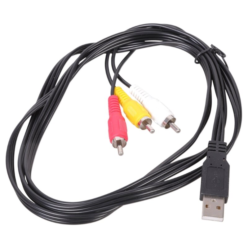 Аудио- и видеокабель USB к разъему 3RCA длиной 1,5 м-USB male