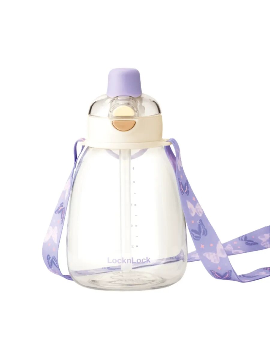 Бутылка Lock and Lock Double Cup - фиолетовая, 1.1 л