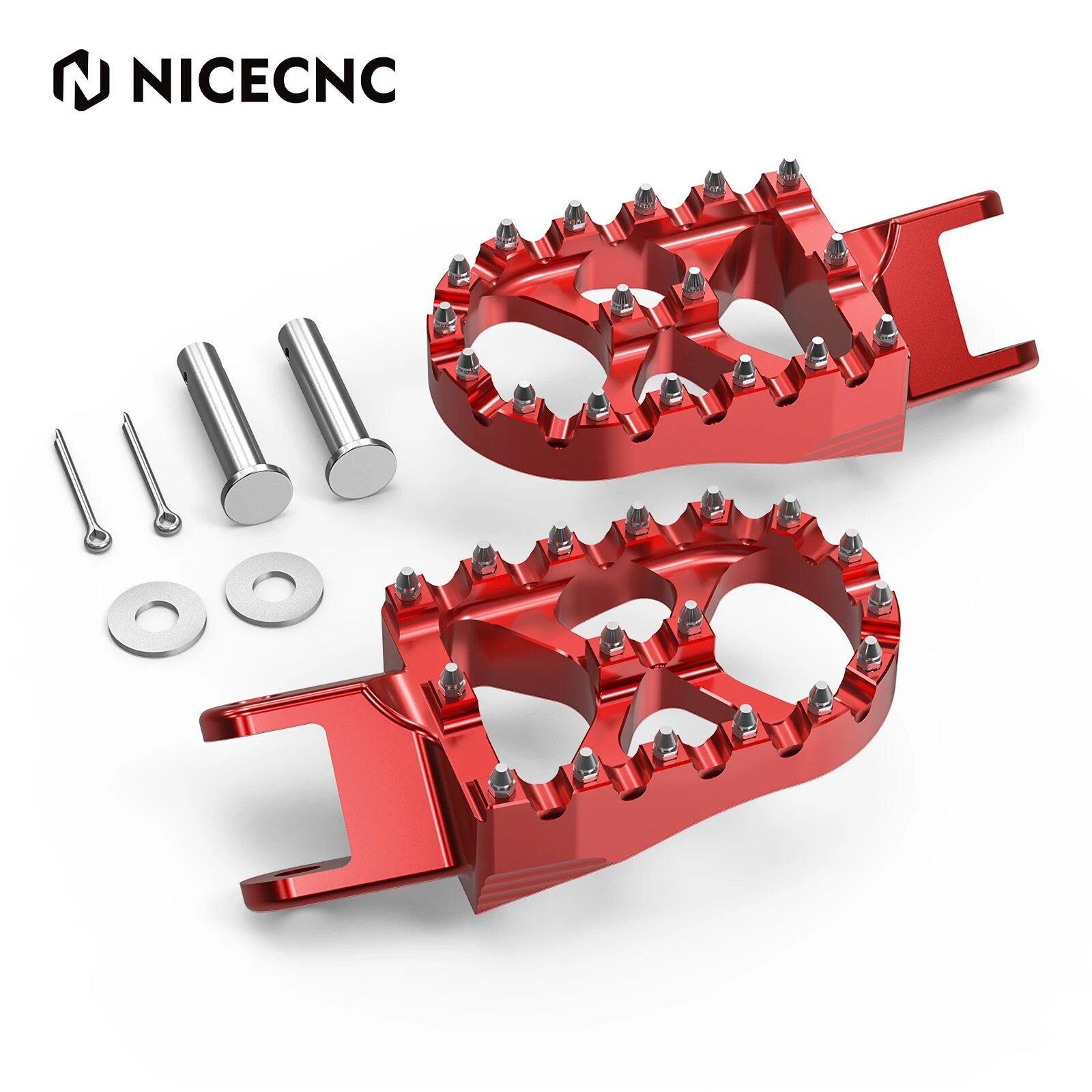 Подножки NICECNC для Honda XR650L 1993-2025 XR650R 2000-2007 XR600R XR250R XR400R CR80R CR85R CR80RB CR85RB Expert