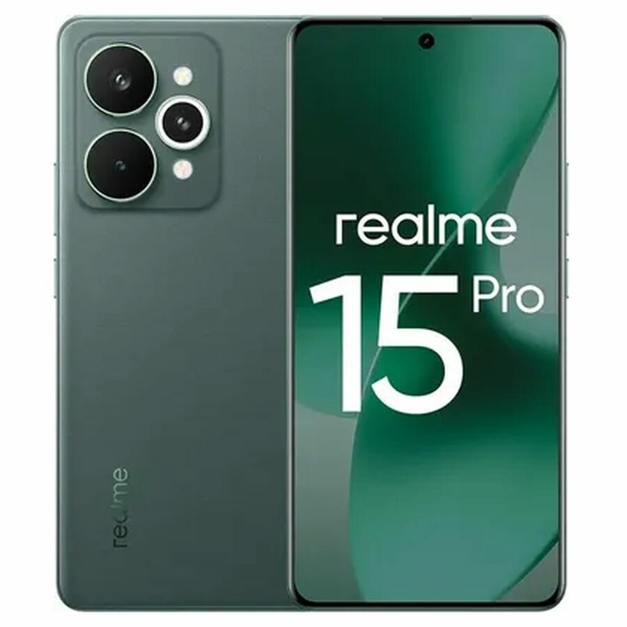 6,8" Смартфон REALME 15 Pro 12/512 ГБ (RMX5101) 2024, зеленый