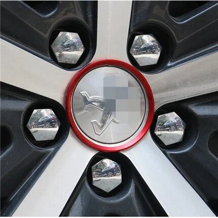 Колпачки для ступицы колеса из алюминиевого сплава, для Peugeot 5008, 3008, 4007, 4008, 508, Красный