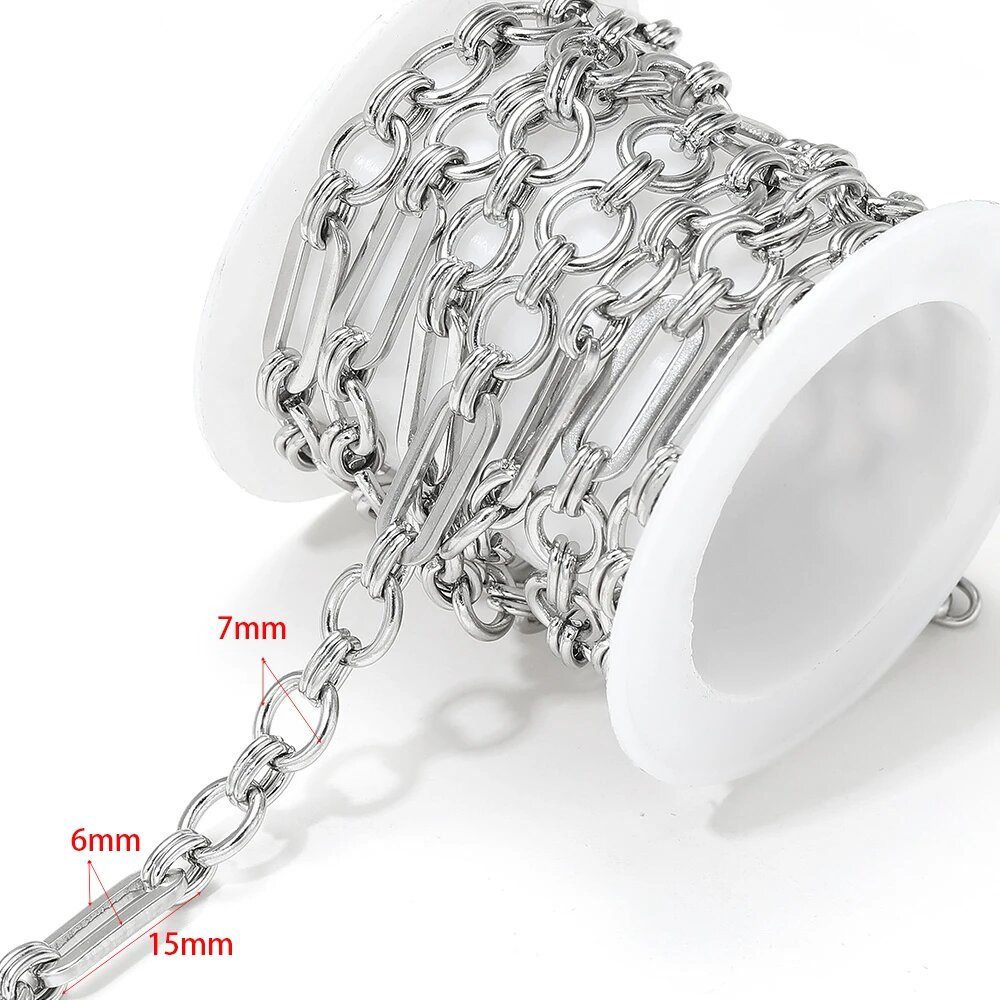 Кубинские цепочки из нержавеющей стали Glimox Steel 4