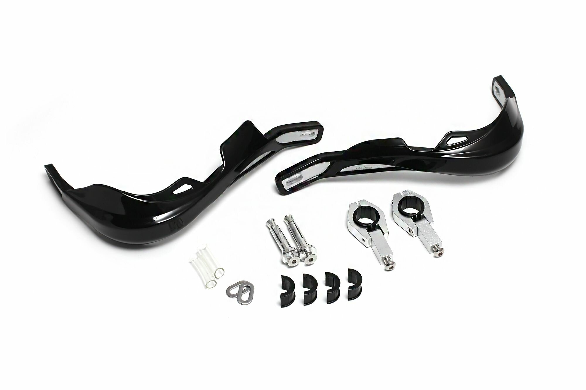 Защита рук для питбайка и эндуро (пара) 22-28мм HP03 армированные черные