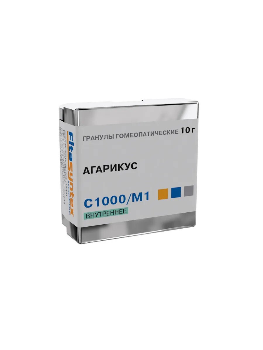 Агарикус С1000, гранулы гомеопатические моно, 10 грамм , Фитасинтекс