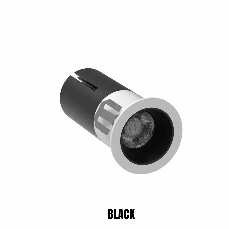 Потолочный светодиодный прожектор ABCZ 5W-15W White And BLACK, Cold White 6000K, 3W, Dimmable