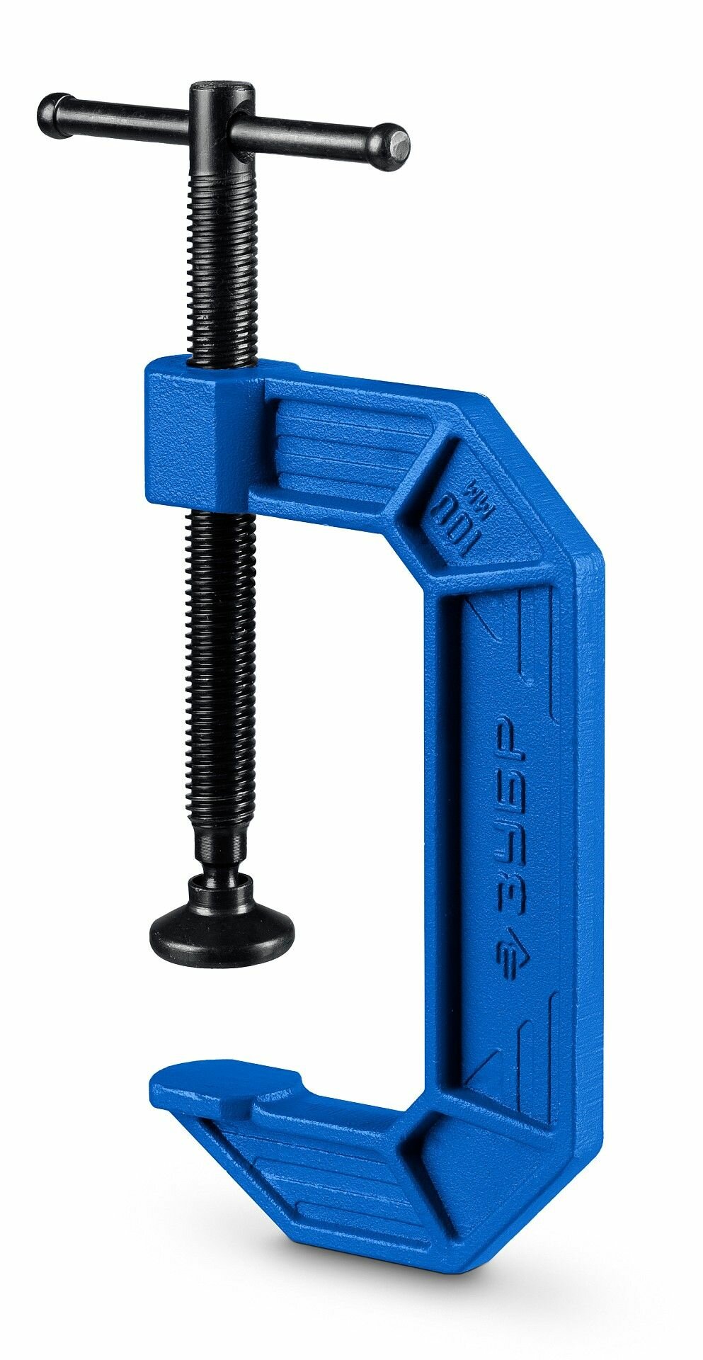 ЗУБР ПСС-100, 100 мм, чугунная струбцина тип С (G-образная), Профессионал (32245-100)