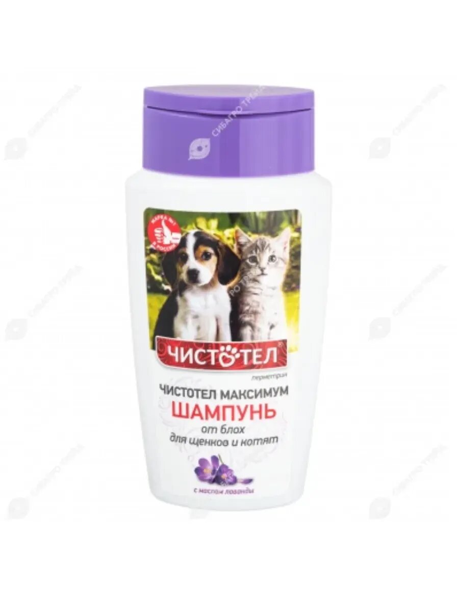 Чистотел максимум шампунь для щенков и котят, 180 мл