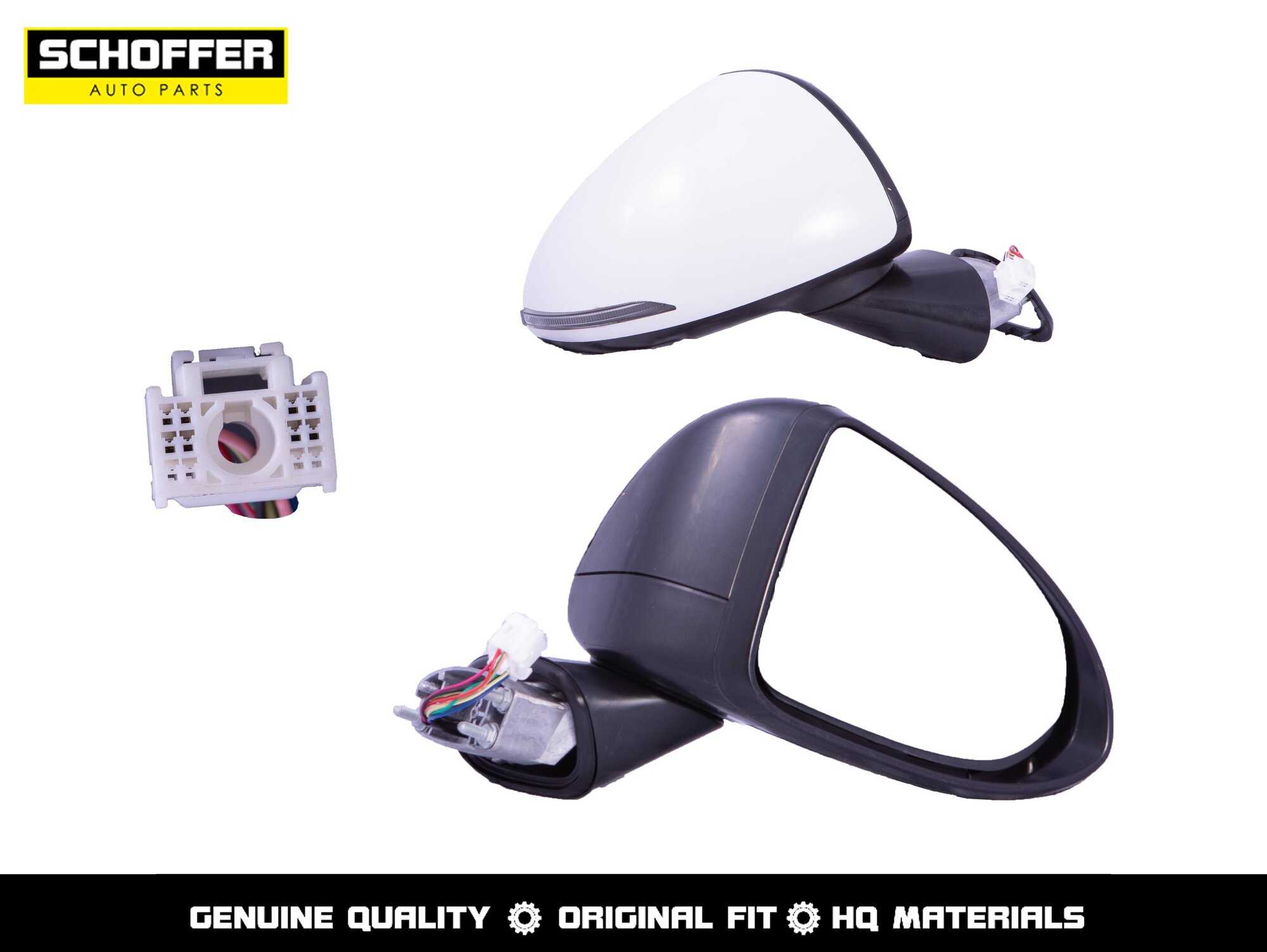 Зеркало правое для Hyundai Sonata/Хендай, Хендэ Соната 20- 8 конт./складывание/указатель поворота, SHF-13022