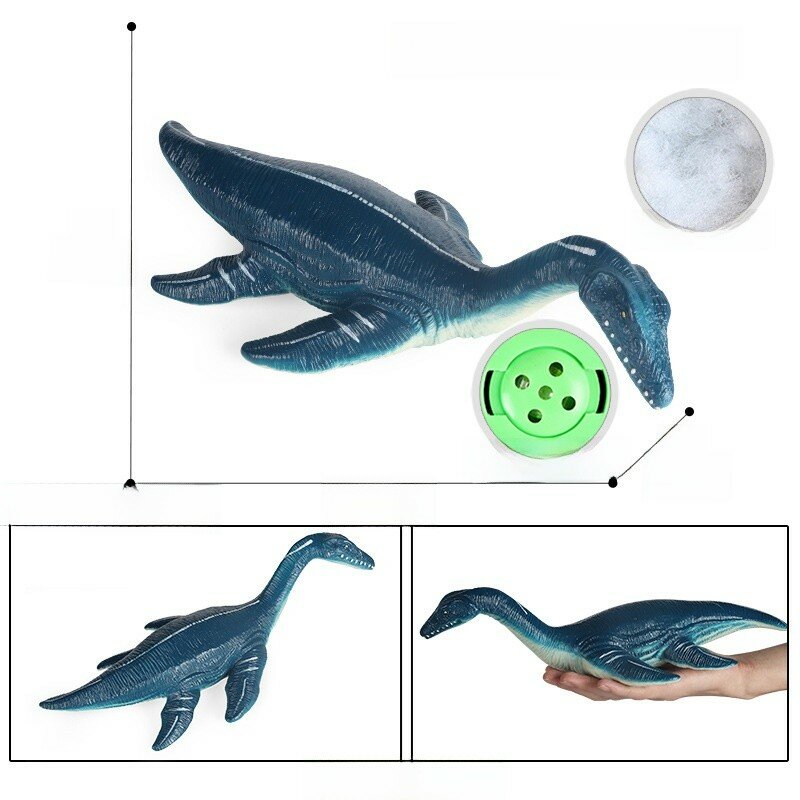 Realistic dinosaur model toy with press activated roar for children educational gift