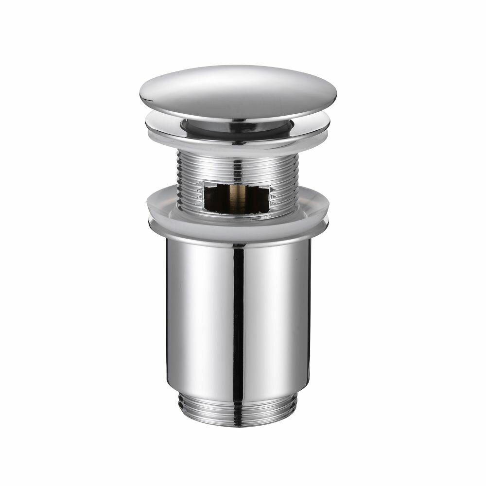 Донный клапан с переливом (хром) GANZER GZ5702(F-2)