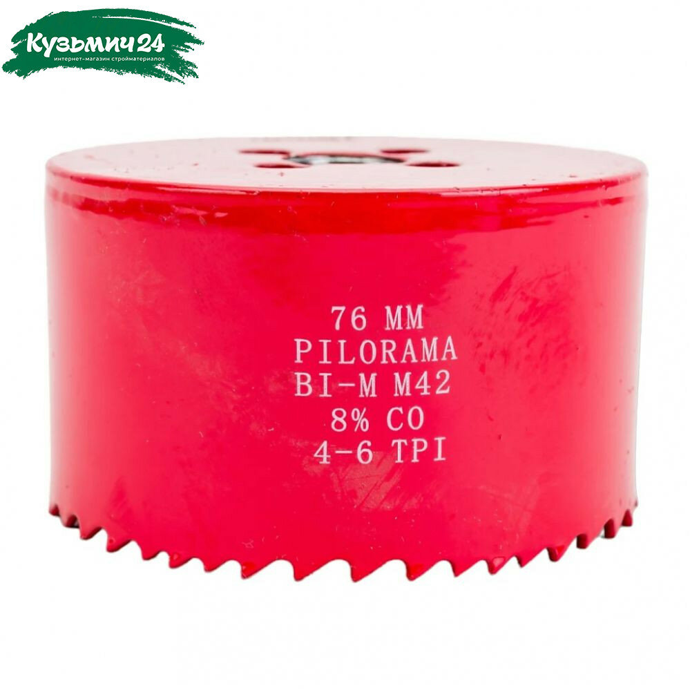 Коронка биметаллическая Pilorama Bi-Metall 570076, диаметр - 76 мм