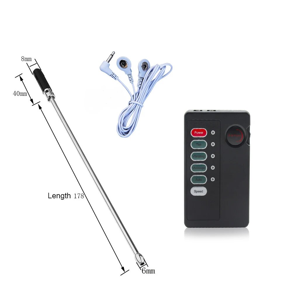 Электрошок Мужской катетер Полый металлический расширитель пениса Уретральная пробка 6mm