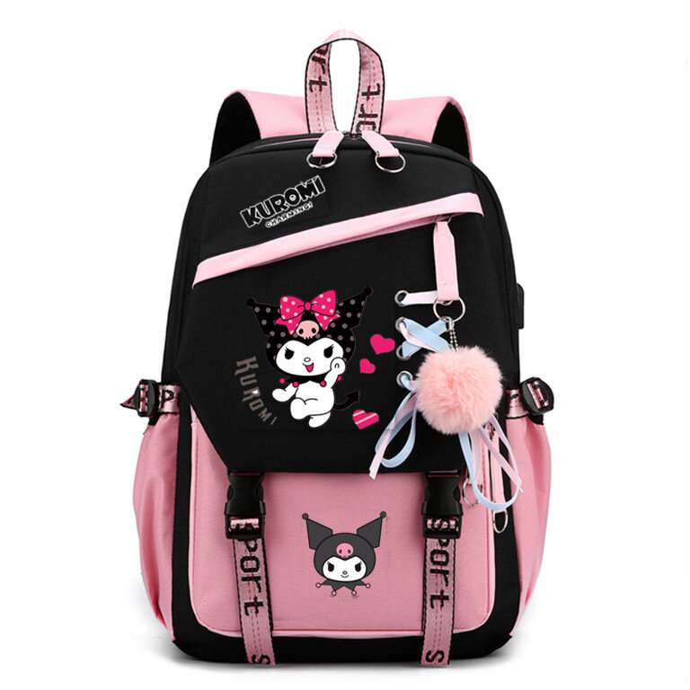 Эксклюзивный рюкзак для подростков Kuromi от Hello Kitty для средней школы