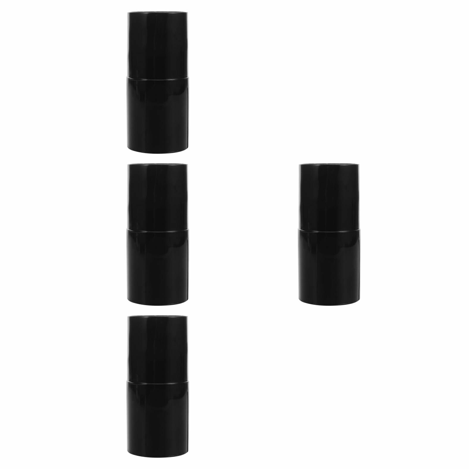 Набор из 4 пластиковых соединителей для шланга пылесоса черного цвета для чистки сидений автомобиля