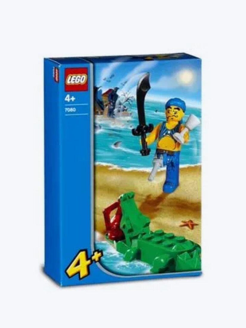 Конструктор LEGO 7080 Pirates Пират и крокодил Раритетный набор