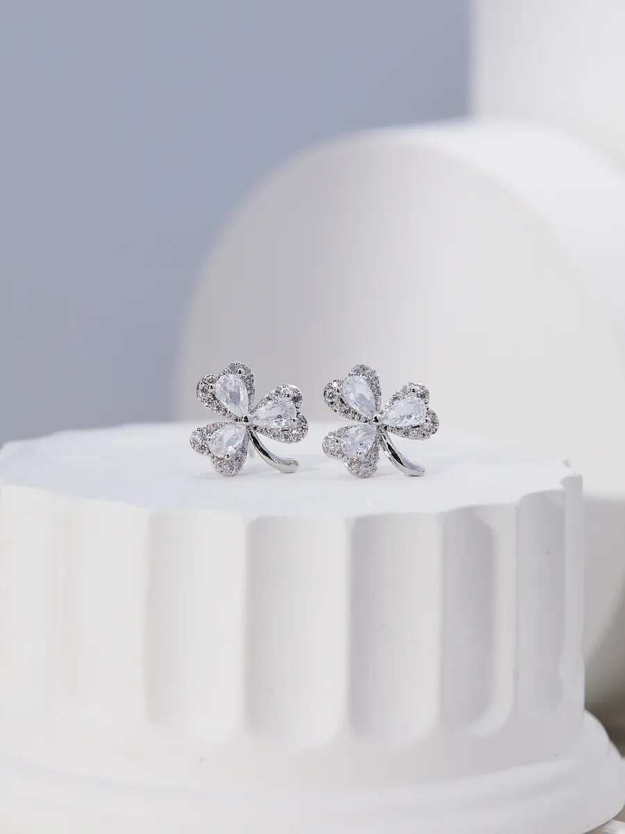 Серьги, фианит, циркон, кристалл