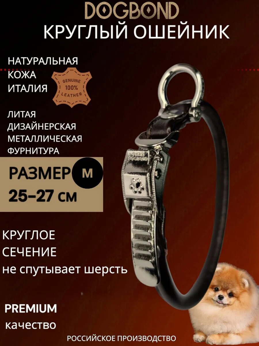 Ошейник Dogbond круглый для шпица