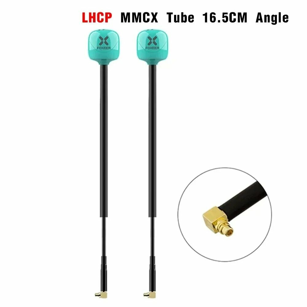 Антенна FOXEER Lollipop_4+ 2 шт. 5.8 ГГц 2.6 дБи Omni Mini RHCP LHCP SMA RPSMA MMCX UFL для RC видеоприемника и передатчика