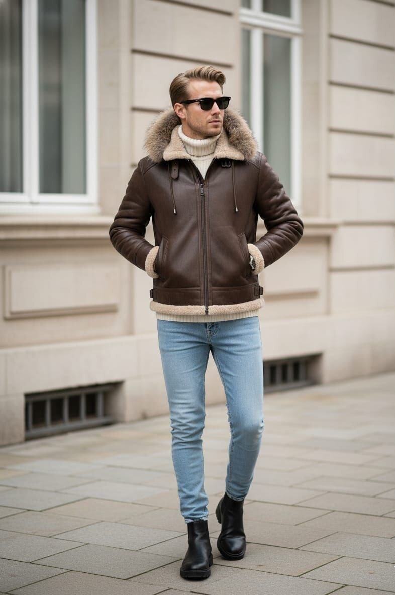 Куртка  Дубленка мужская