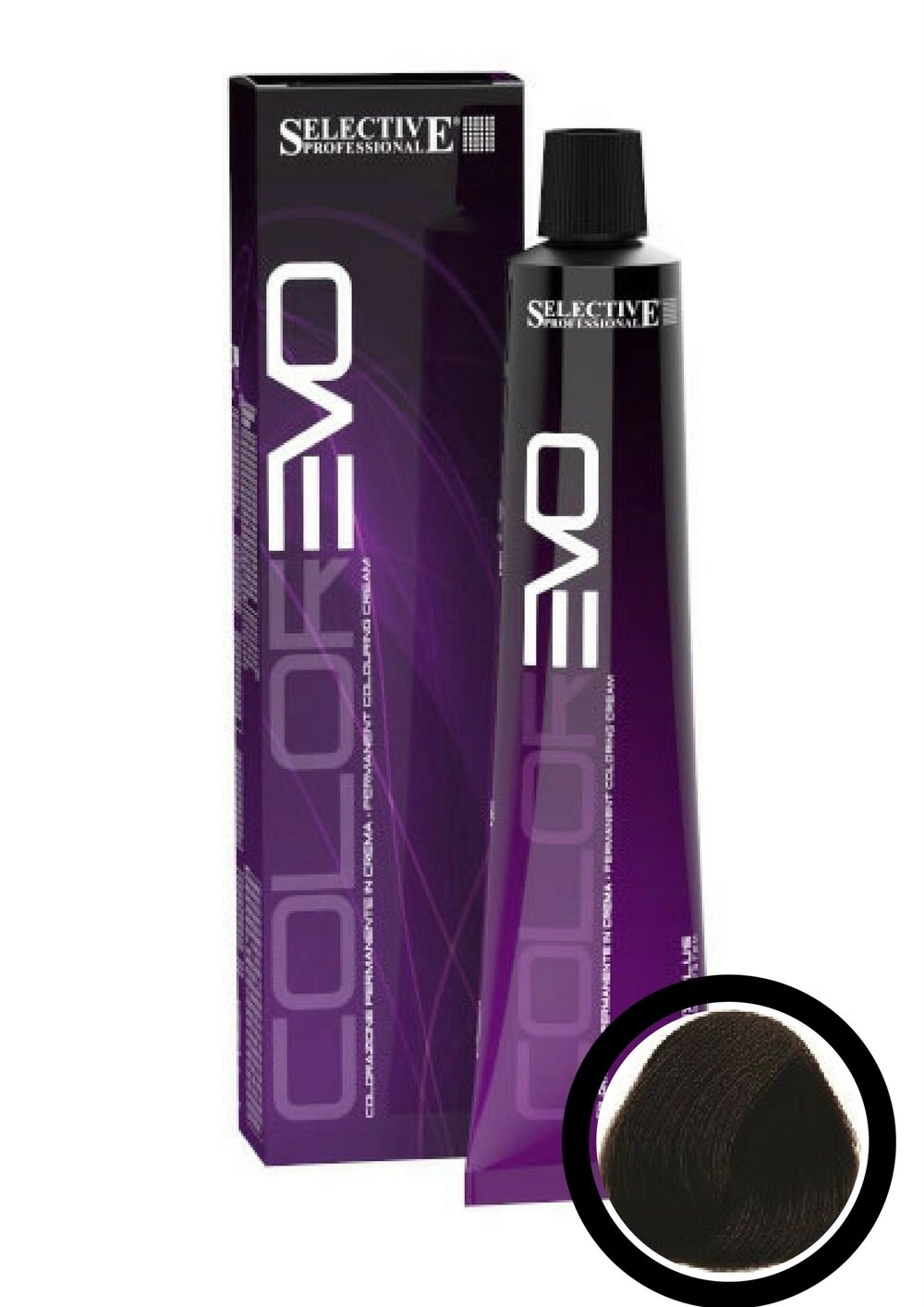 SELECTIVE PROFESSIONAL профессиональная крем-краска ColorEVO 2.0 брюнет, 100 мл