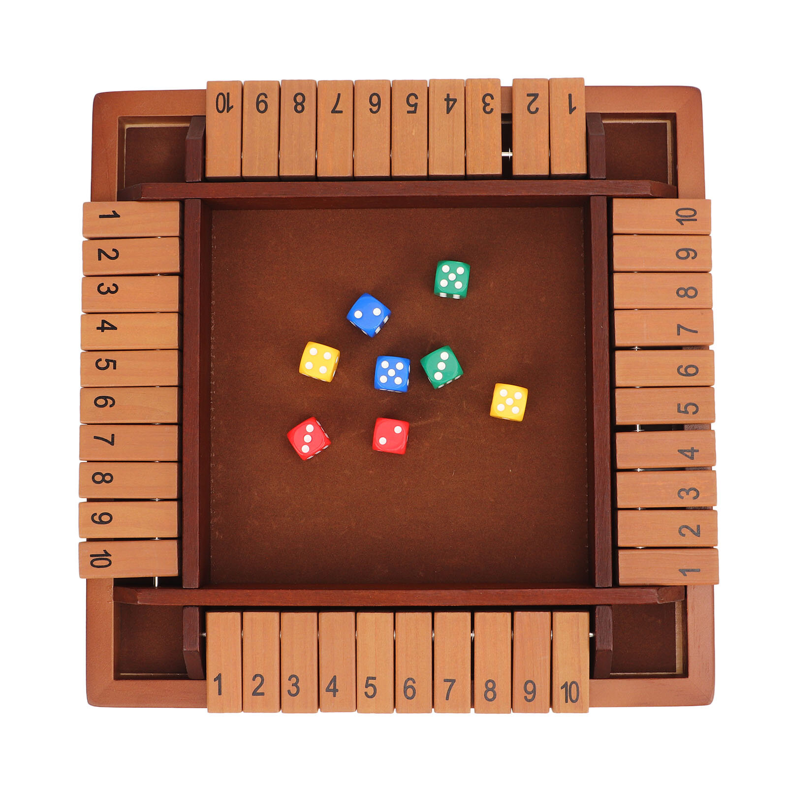 Деревянная настольная игра ? Закрой коробку? на 4 игрока. Классическая настольная игра с 4 гранями. Настольная версия для паба.