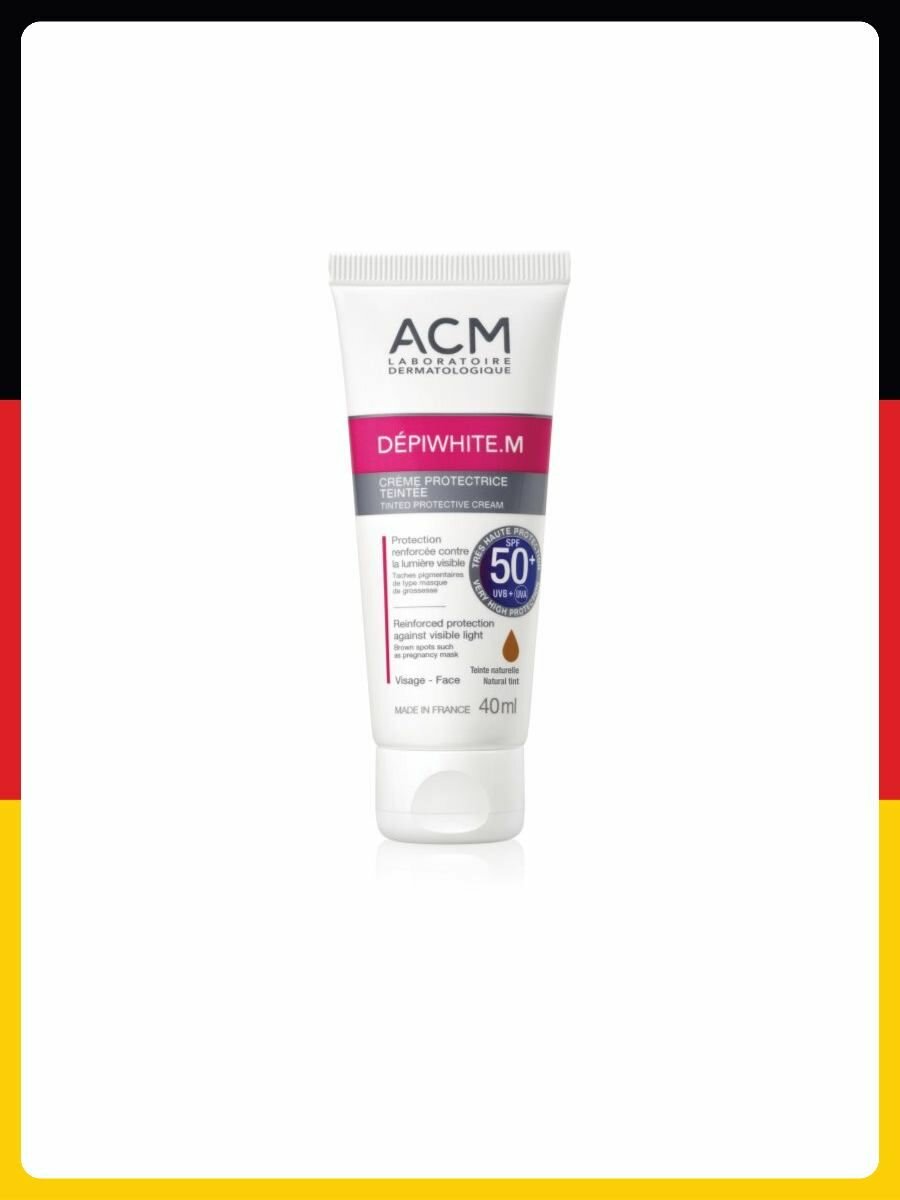 Тональный крем ACM LABORATOIRE DERMATOLOGIQUE Depiwhite M tinting protective cream SPF 50+ Natural, 40 мл