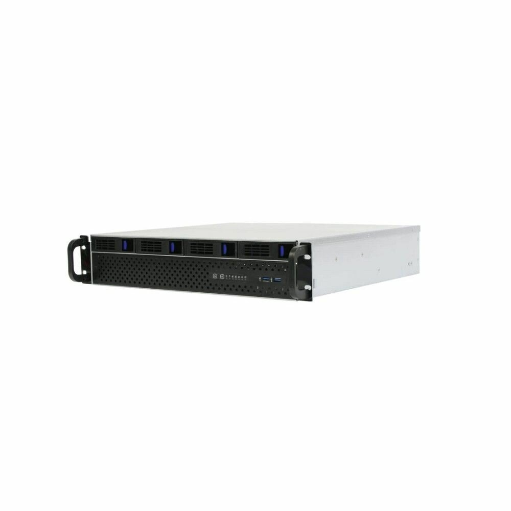 Procase Корпус ES204XS - SATA3 - B - 0 Корпус 2U Rack server case 4 SATA III SAS 12Gbit hotswap HDD , черный, без блока питания, глубина 400мм, MB 12"x13"